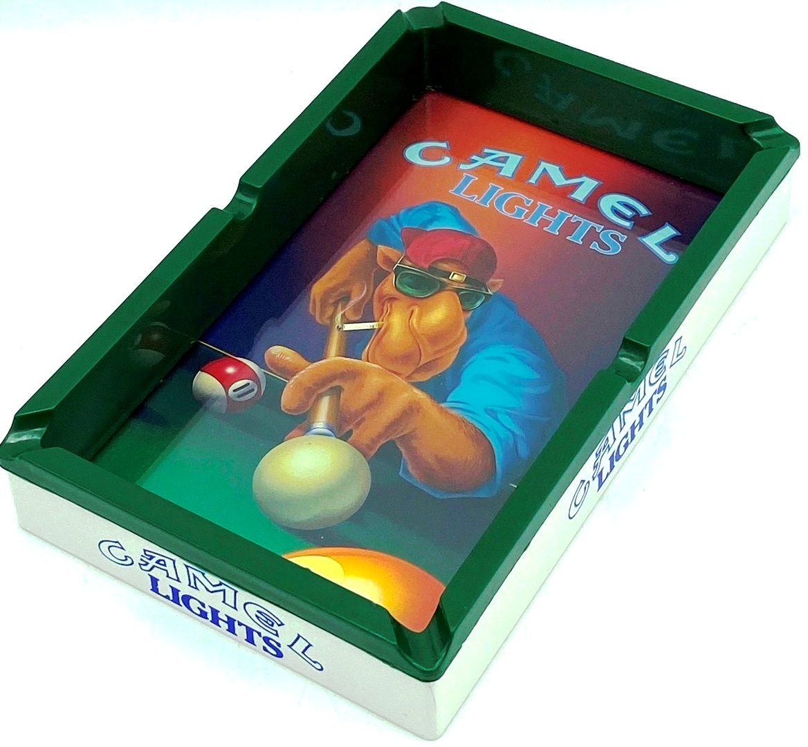 1992 RJRTC Joe Camel Lights Billiard Pool Table-Ash Tray ("Size W-4.5 ...