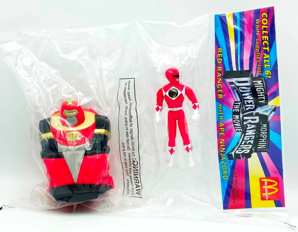 Vintage 1995 McDonald's Mighty Morphin Power Rangers The Movie Red ...