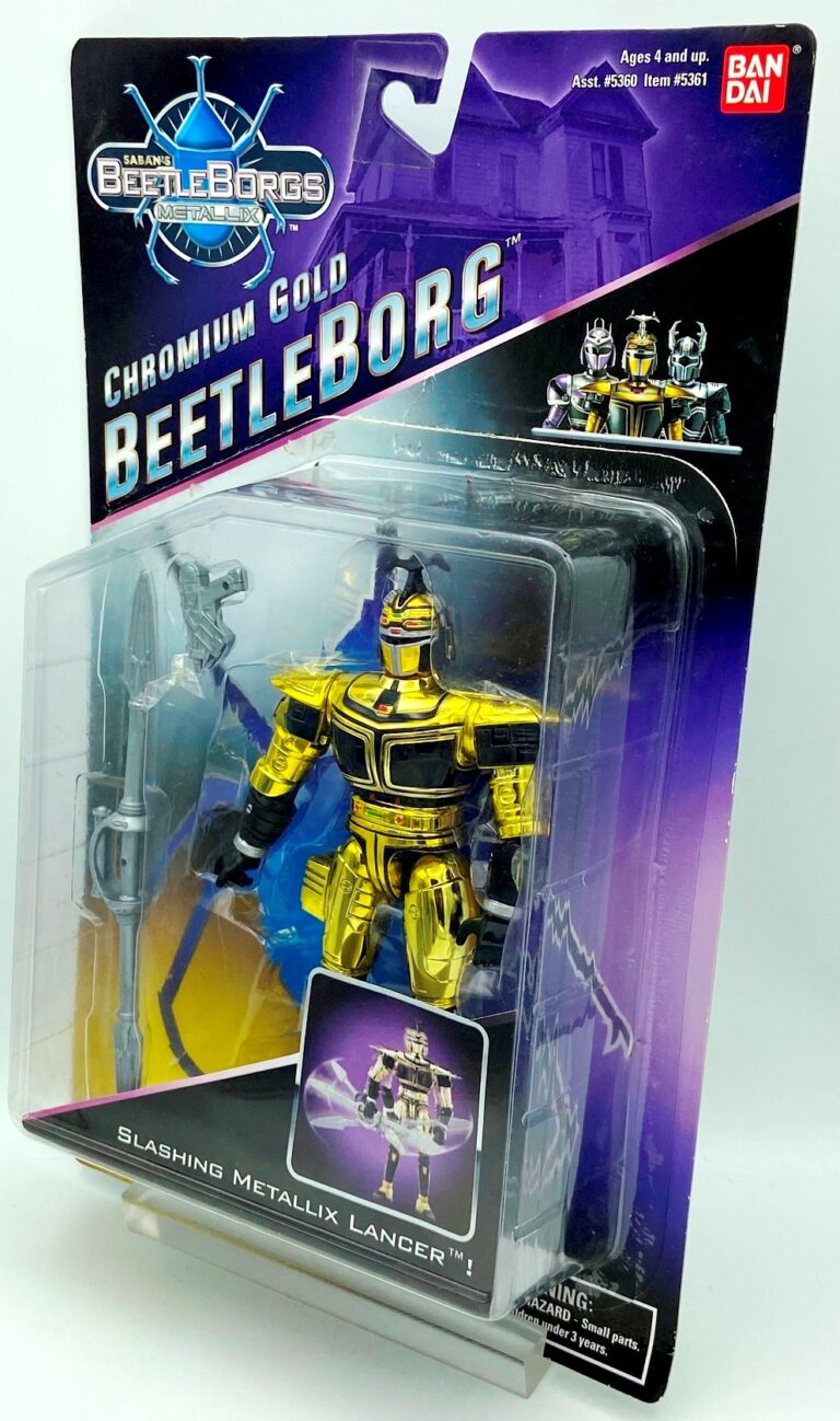 1997 Saban's BeetleBorgs Metallix Chromium Gold BeetleBorg With ...