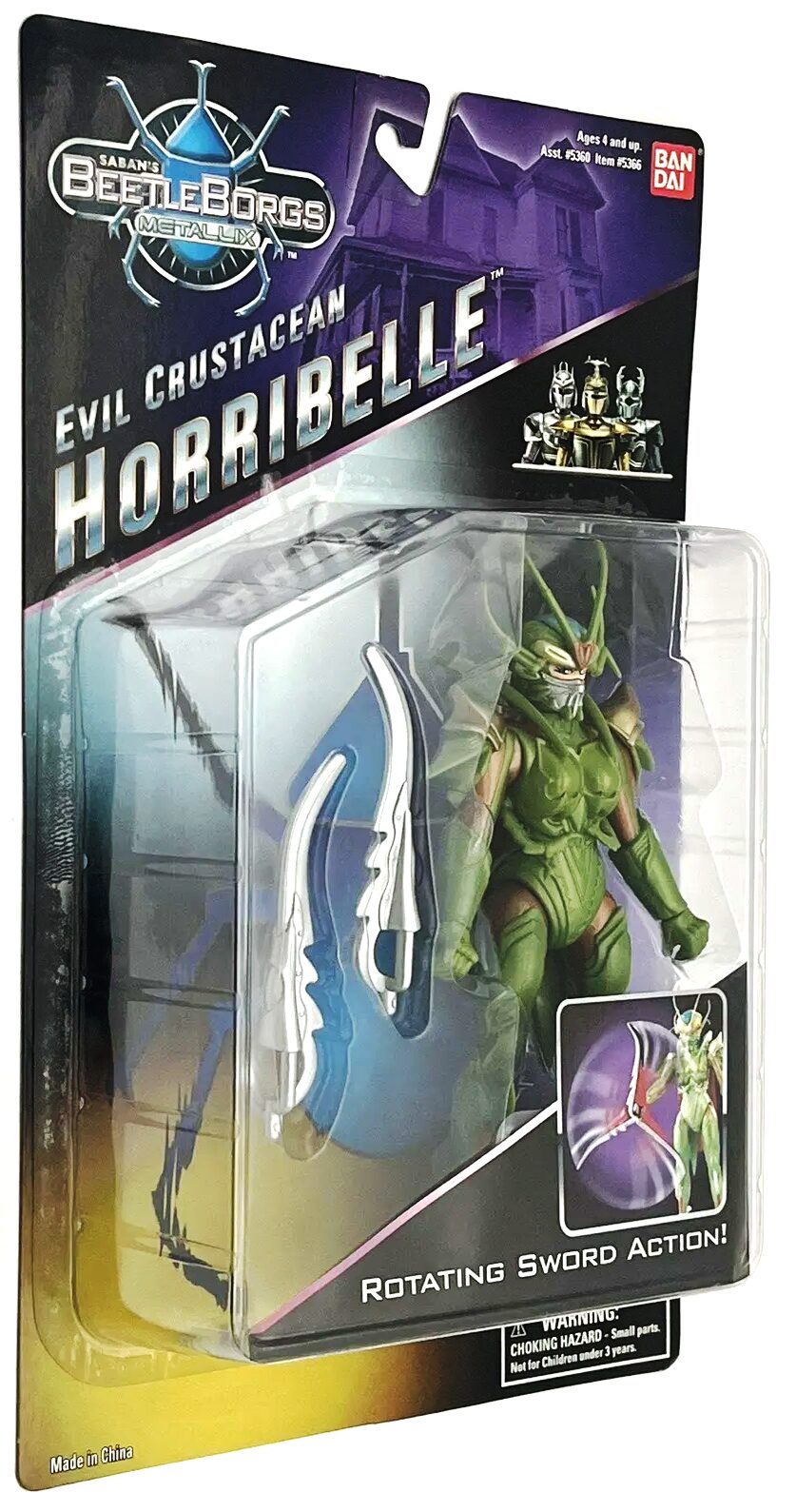 1997 Saban's BeetleBorgs Metallix Evil Crustacean Horribelle With ...