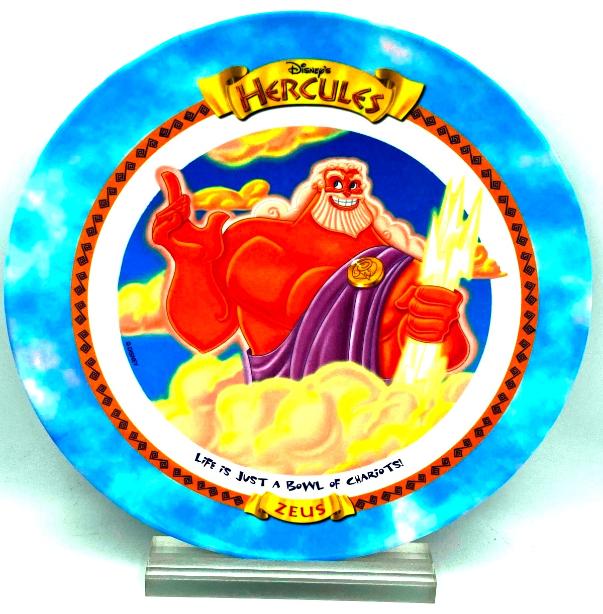 1997 McDonald's Disney's Hercules ZEUS Exclusive Edition Plate
