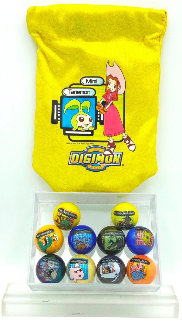 Vintage 2001 Digimon Digital Monsters! Mimi /Tanemon Collector Marbles ...