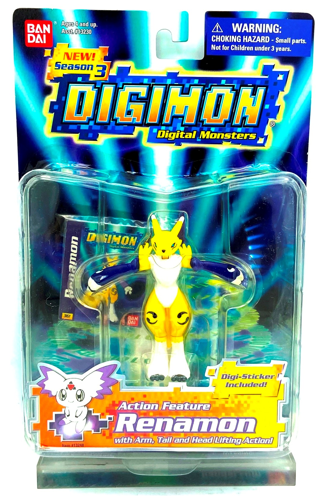 Vintage 2001 Season 3-Original Series-3 Digital Monsters Renamon #361 ...