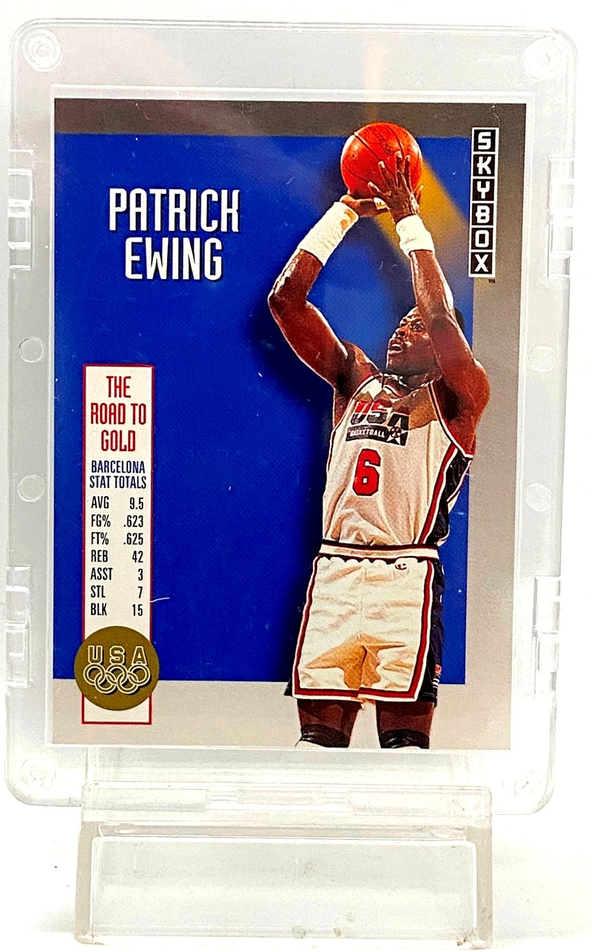 Vintage 1992 Skybox USA Basketball "The Road To Gold" Patrick Ewing Card #USA8 Team: ("USA ...