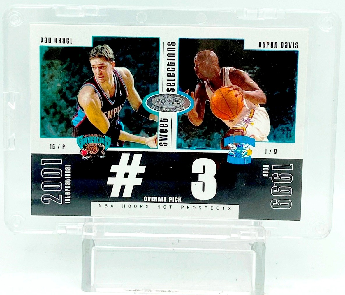 Vintage 2003-04 Fleer NBA Hoops Hot Prospects 2001 Pau Gasol/1999 Baron ...