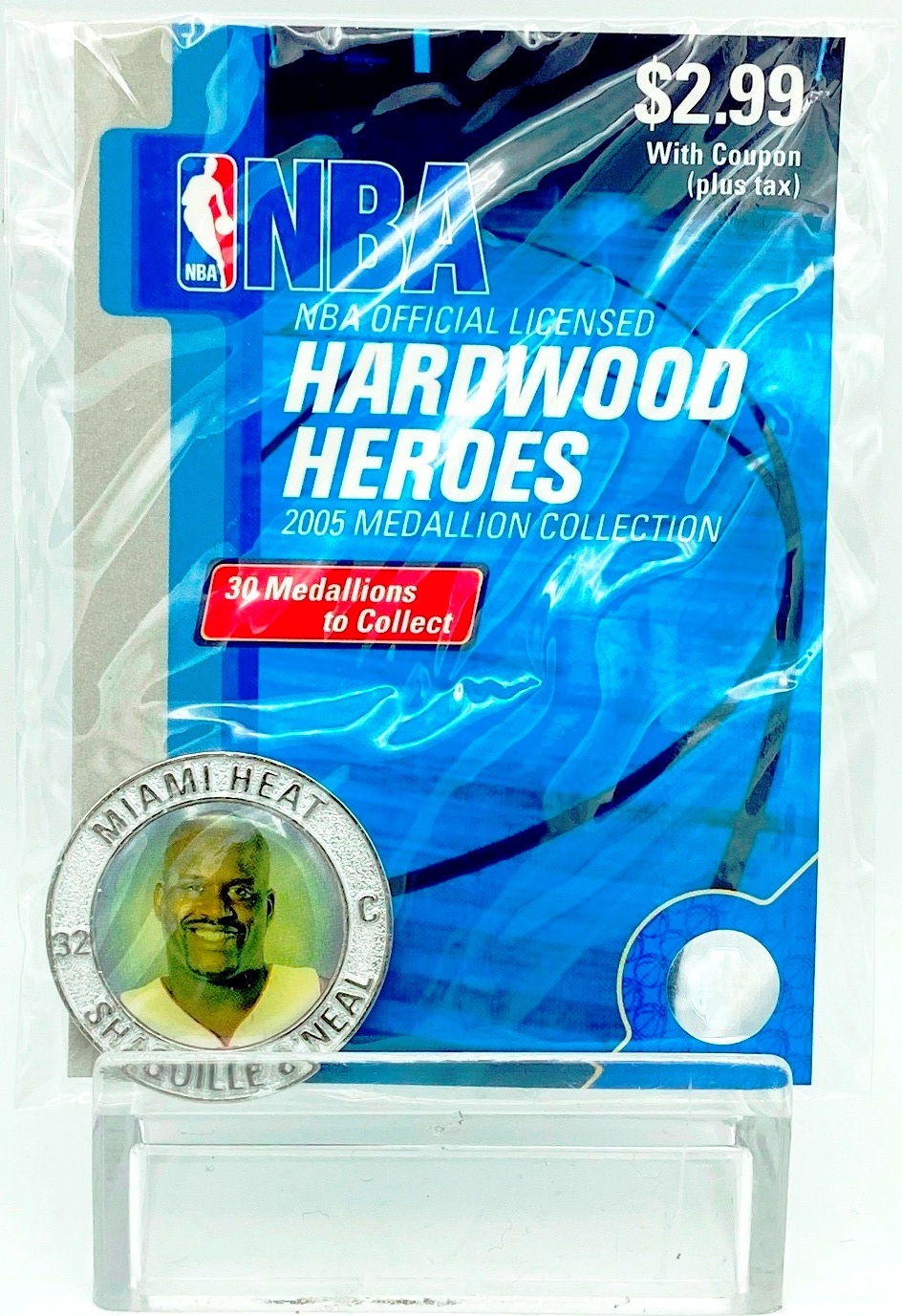 2005 NBA Hardwood Heroes Shaquille O'Neal Medallion Collection Pk