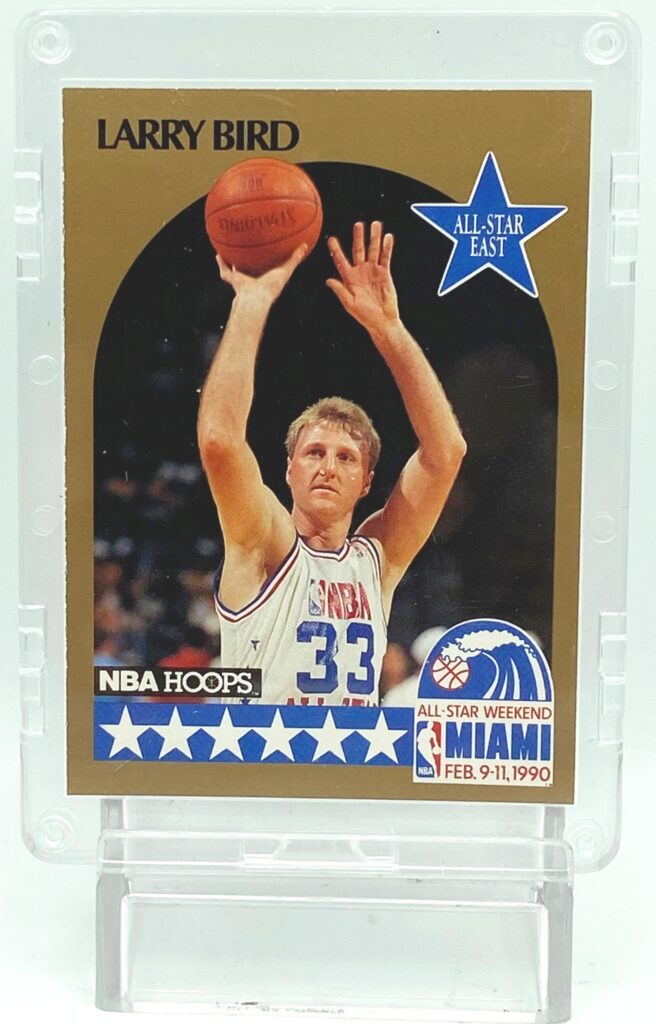1990 NBA Hoops All-Star East Larry Bird Card #2 (ASW-Miami)