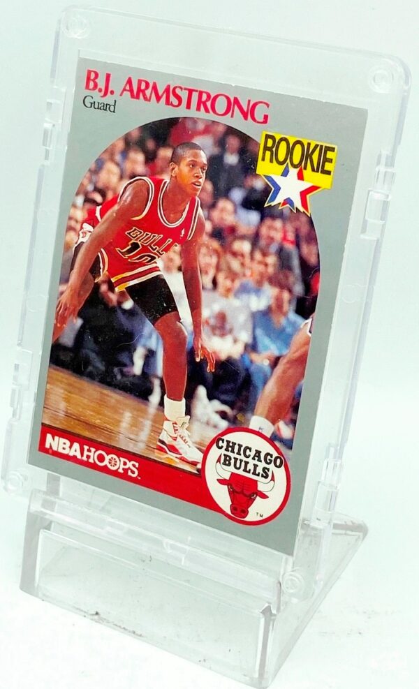 Vintage 1990 NBA Hoops "ROOKIE" B. J. Armstrong RC #60 (Chicago Bulls ...
