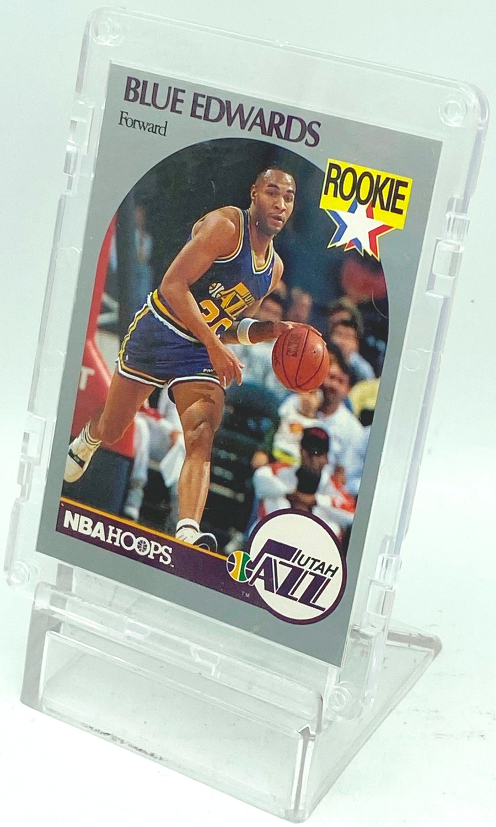 1990 NBA Hoops "ROOKIE" Blue Edwards RC #288 (Utah Jazz)