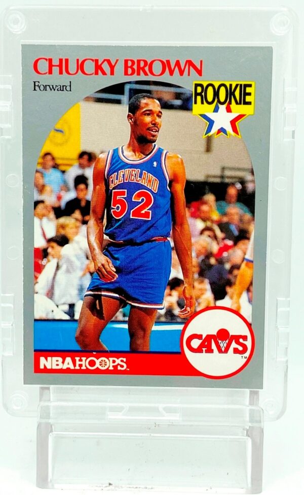 1990 NBA Hoops "ROOKIE" Chuck Brown RC #71 (Cleveland Cavs)