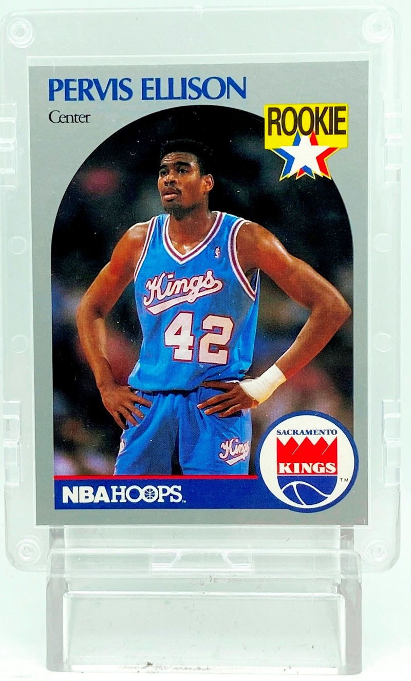 1990 NBA Hoops "ROOKIE" Pervis Ellison RC #257 (Sacramento Kings)