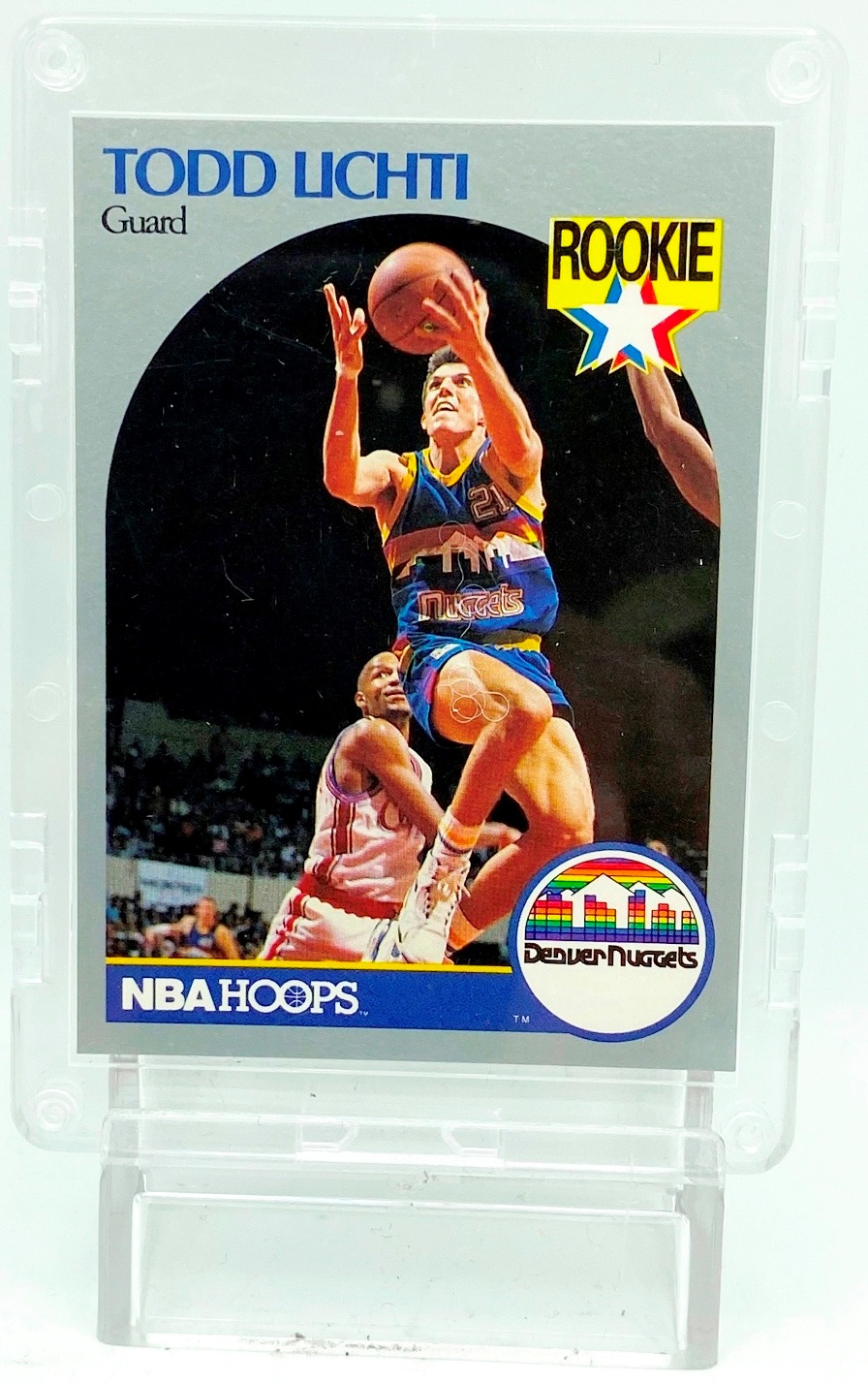 1990 NBA Hoops "ROOKIE" Todd Lichti RC #98 (Denver Nuggets)