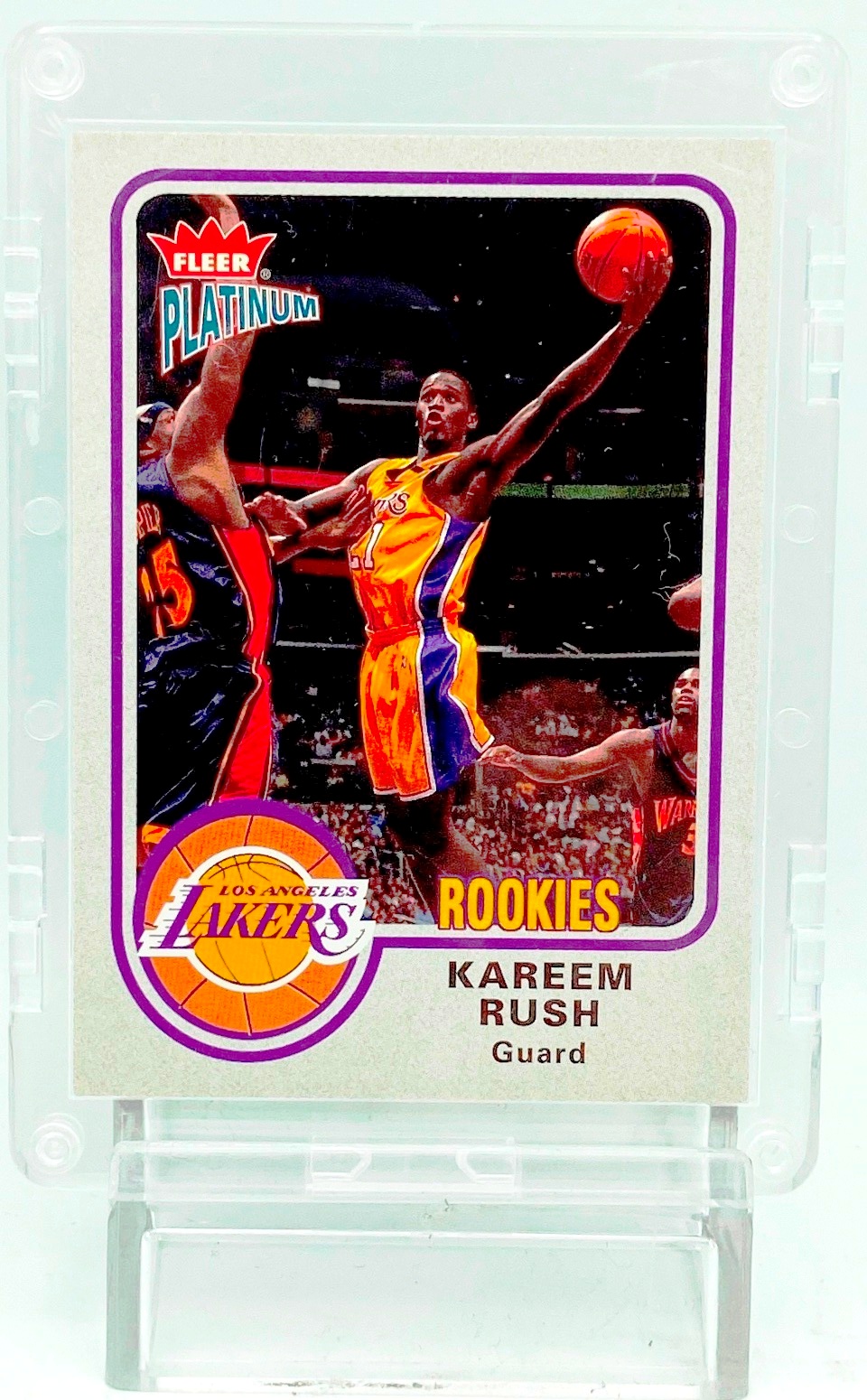 2002-03 Fleer Platinum Rookies Kareem Rush RC #161 (L A Lakers)