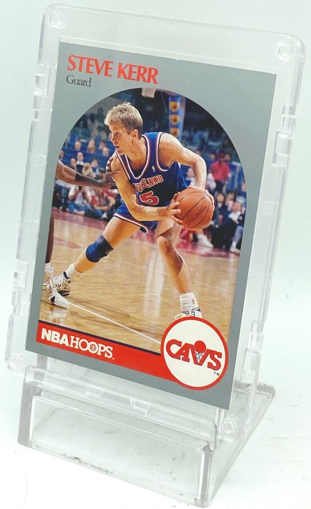 1990 NBA Hoops Steve Kerr #75 Blue Jersey #5-Cleveland Cavaliers