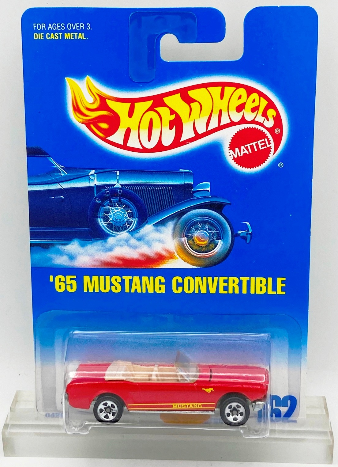 Vintage 1991 Hot Wheels Collector Card #162 '65 Mustang Convertible ...