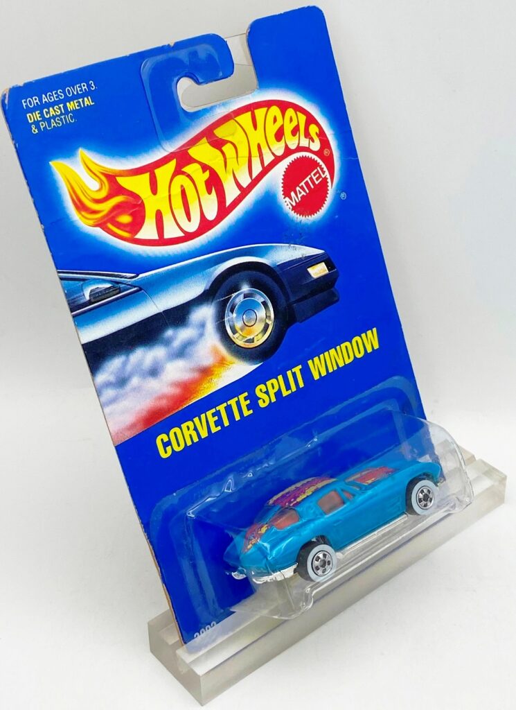 1991 Hot Wheels #197 Corvette Split Window-WW-Tires Basic Wheels