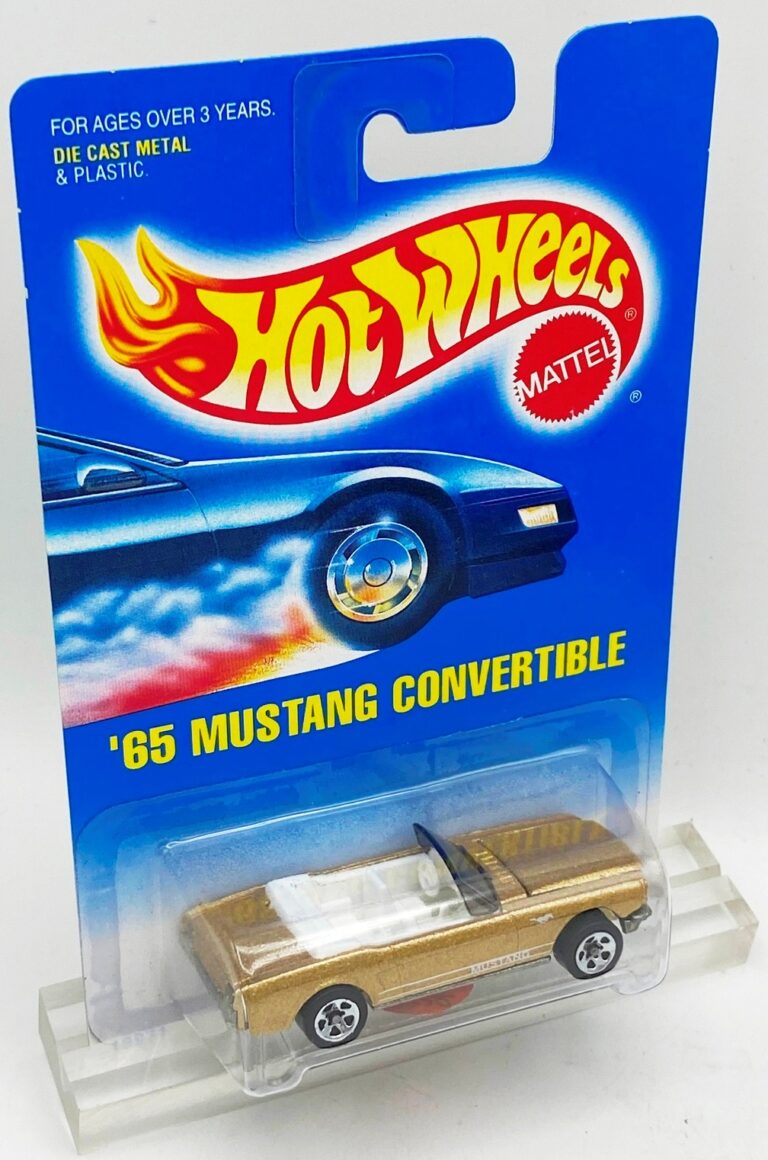 1991 Hot Wheels #455 '65 Mustang Convertible (Tint'd Window) 5-SP