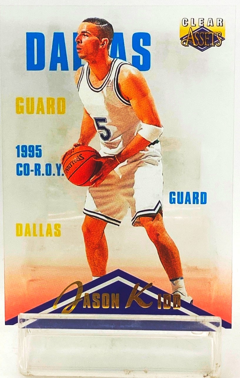 Vintage 1996 Classic Clear Assets NBA Jason Kidd #22 (Dallas 1995 Co ...