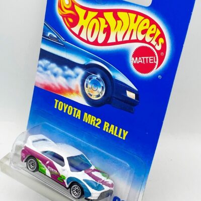 1991 Hot Wheels #233 Toyota MR2 Rally #2 Blue Windows Lace-Wheels