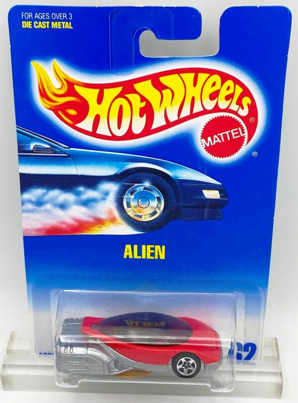 Vintage 1991 Hot Wheels Collector Card #62 Alien ("Silver & Red") 5 ...