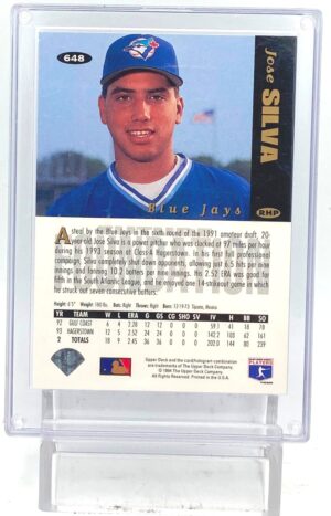 1994 Collector's Choice Jose Silva RC #648 MLB Future Foundation
