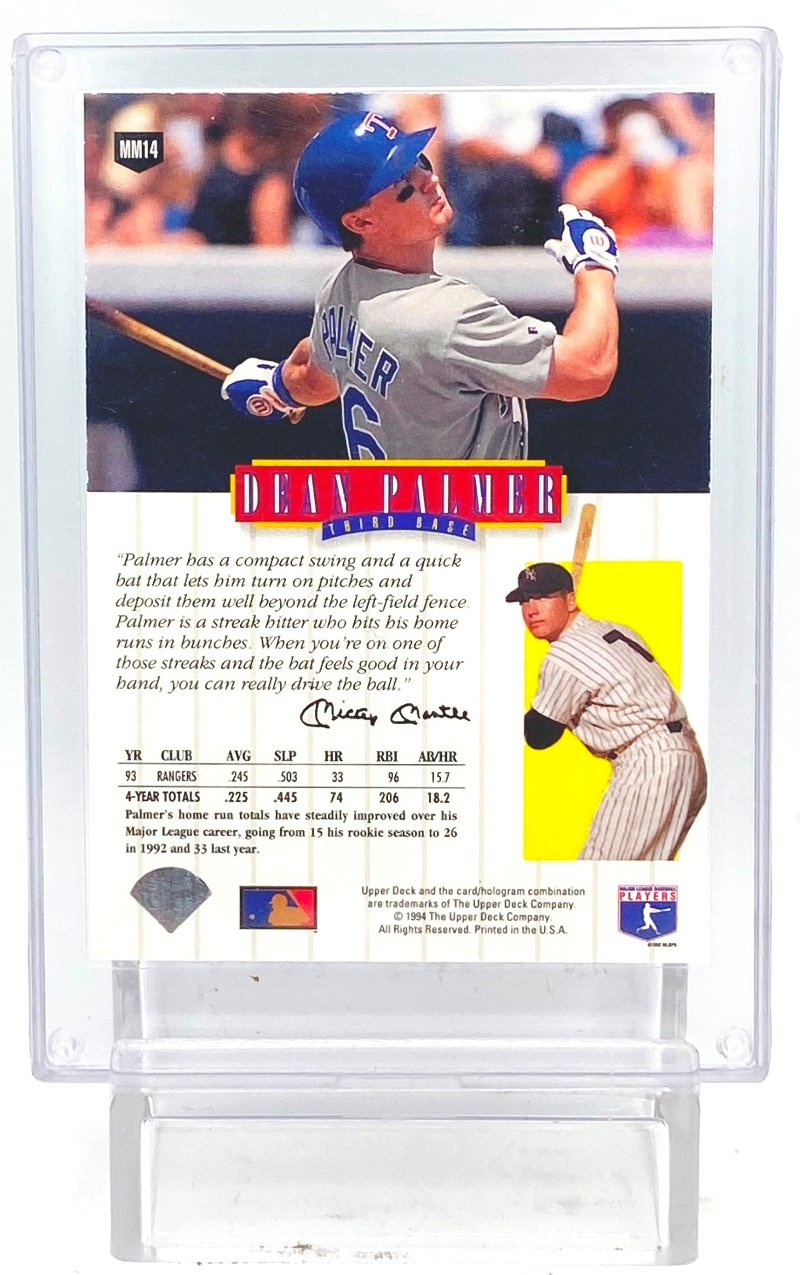 1994 Upper Deck Dean Palmer MLB Mickey Mantle's Long Shots #MM14