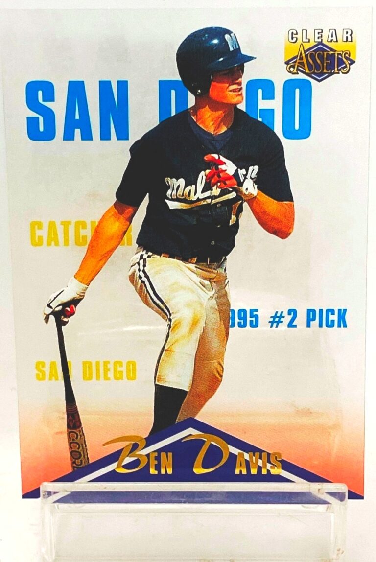 1996 Classic Clear Assets MLB Ben Davis Card #54 San Diego Padres