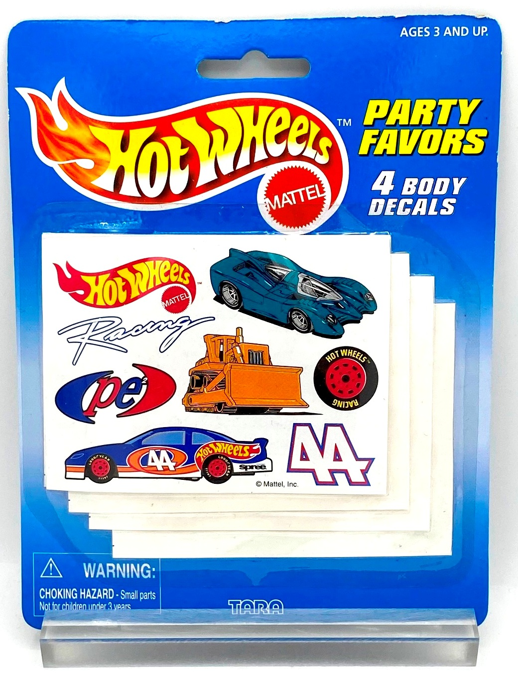 Vintage 1997 Hot Wheels Party Favors 4-Body Decals "Various Types ...