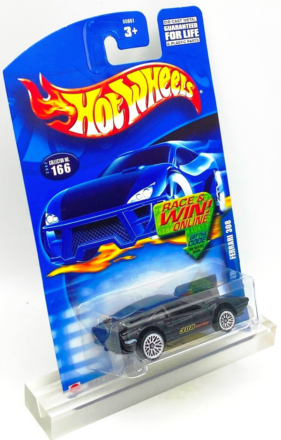 2002 Hot Wheels Collector Card #166 Ferrari 308 Turbo w/308 Turbo