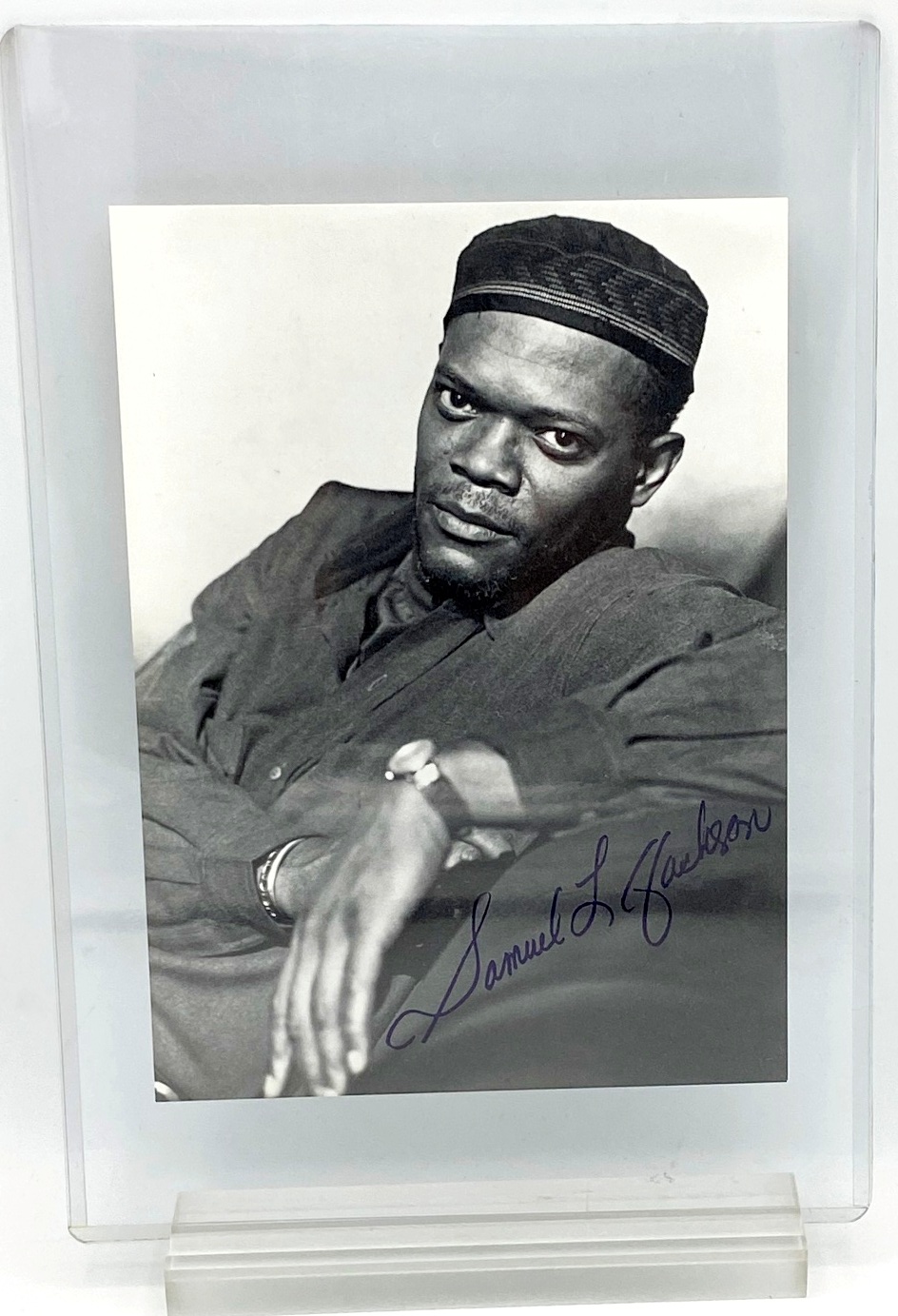 Vintage 2002 Samuel L Jackson Autograph Photo (5" x 7") Black & White ...
