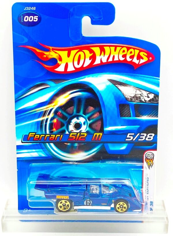 2006 Hot Wheels Collector Card #005 Ferrari 512 M (#5 of 38)
