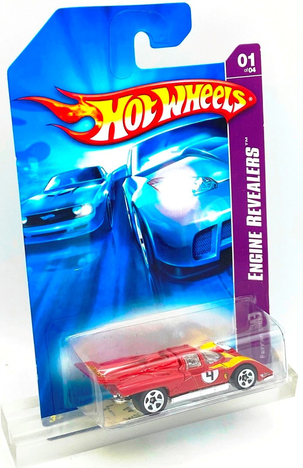 2007 Hot Wheels Collector Card #057 Ferrari 512M (5-Spoke Wheels)