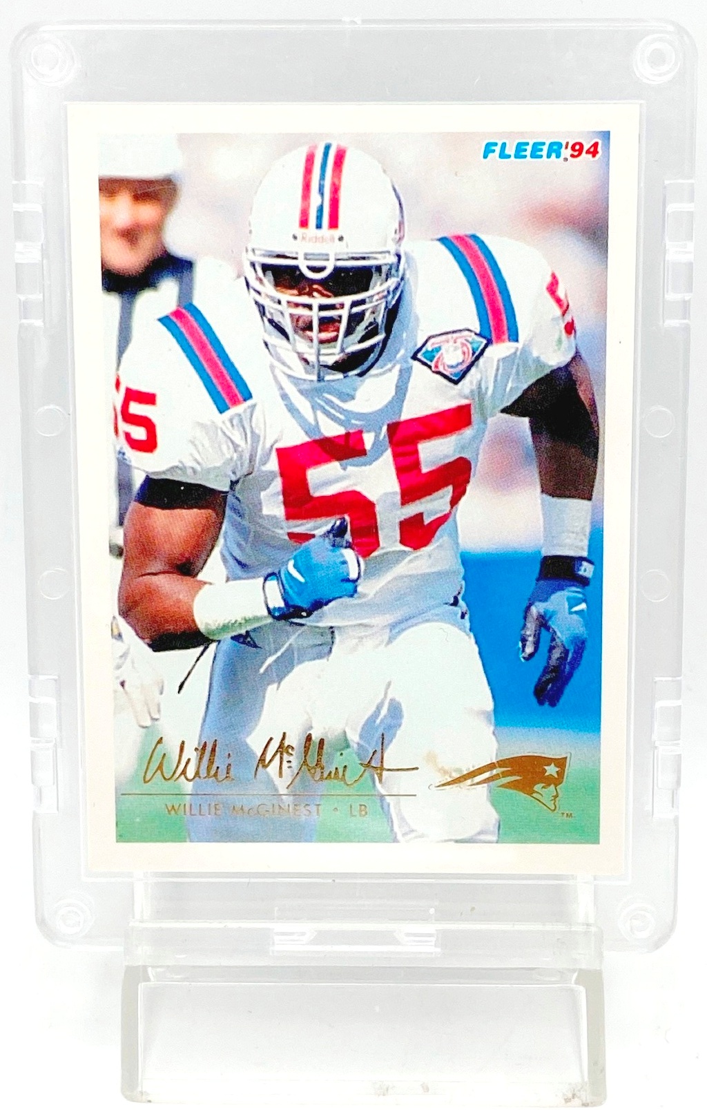 1994 Fleer NFL Willie McGinest RC #8 of 12 Exclusive Redemption