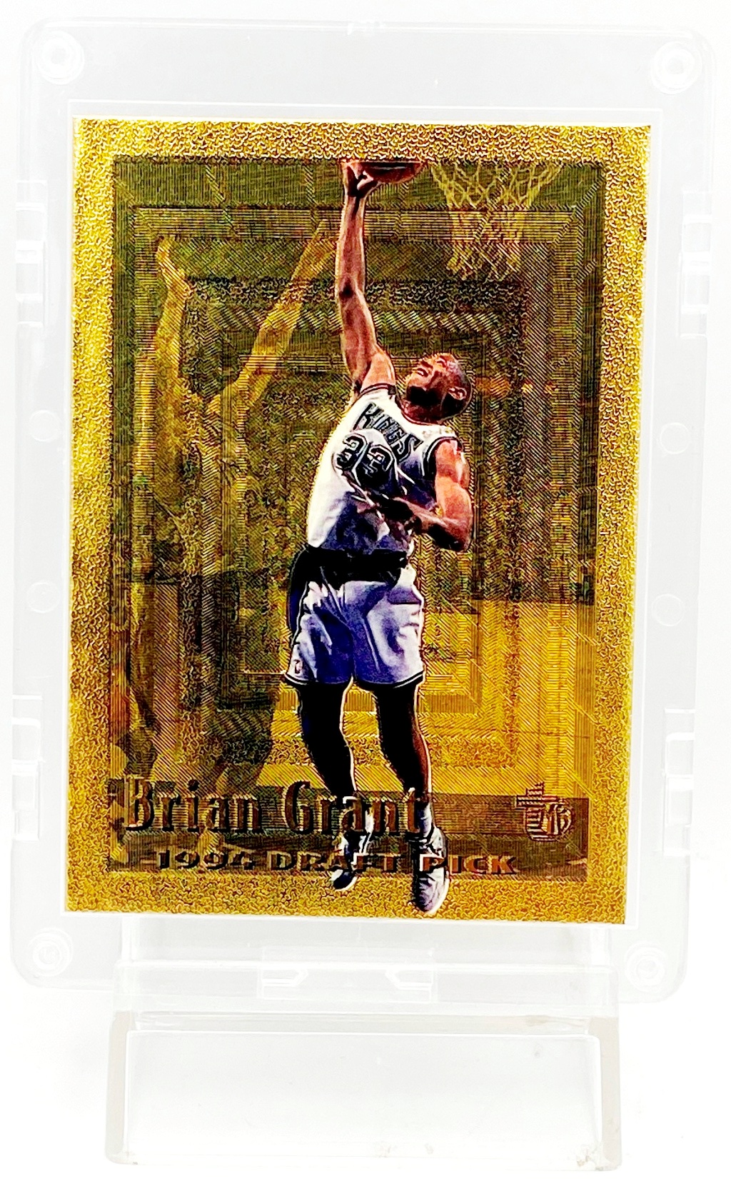Vintage 1994-95 Topps MB Draft Pick Embossed Brian Grant Gold Parallel ...
