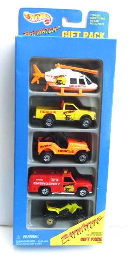 Baywatch Gift Pack "Construction-Hubs & 7-Spoke Wheels" (Hotwheels 1:64 ...