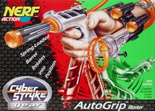 Auto Grip Blaster (Nerf Cyber Strike Gear) Kenner 1996 | Now And Then ...